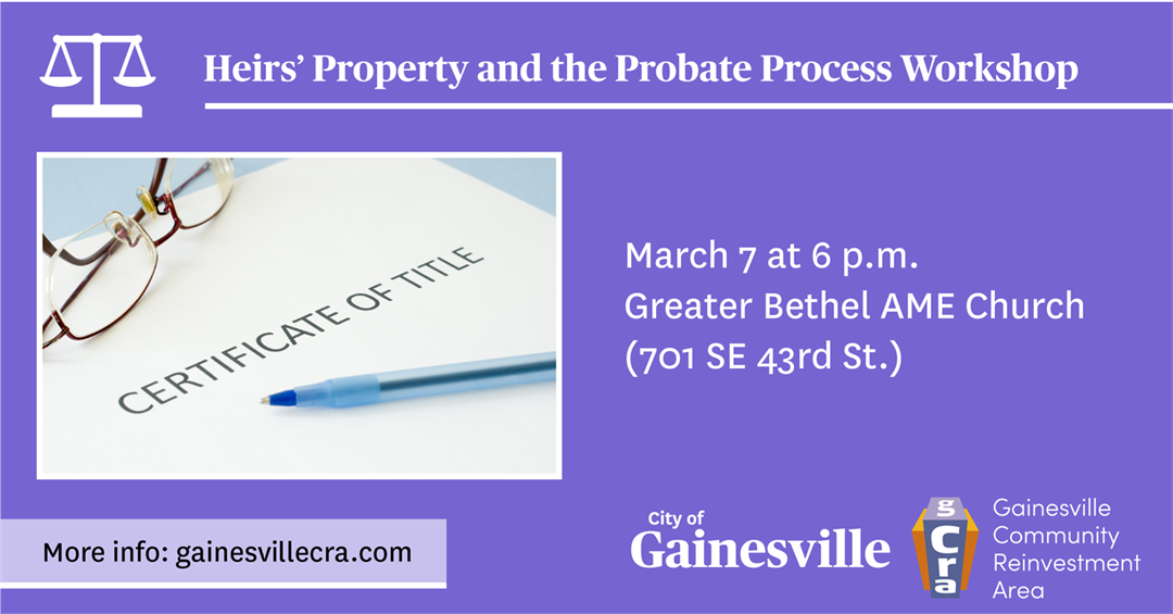Heirs’ Property and the Probate Process Part One Welcome to the City of ...