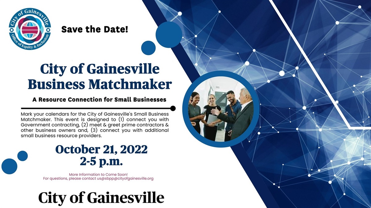 Office of Equity and Inclusion presents Business Matchmaker event ...